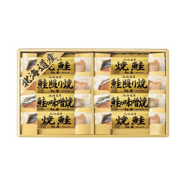 北海道産の秋鮭を使用しております。個包装してから再度殺菌していますので、冷凍・冷蔵せずに常温で保存ができ、袋から取り出してそのままお召上がり頂けます。■焼鮭切身30g×4本・鮭照り焼切身30g・鮭の味噌焼切身30g各2本■箱サイズ:38.5...