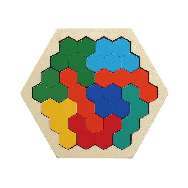 答えが何通りもある木製パズル！ ■145×127×10ｍｍ