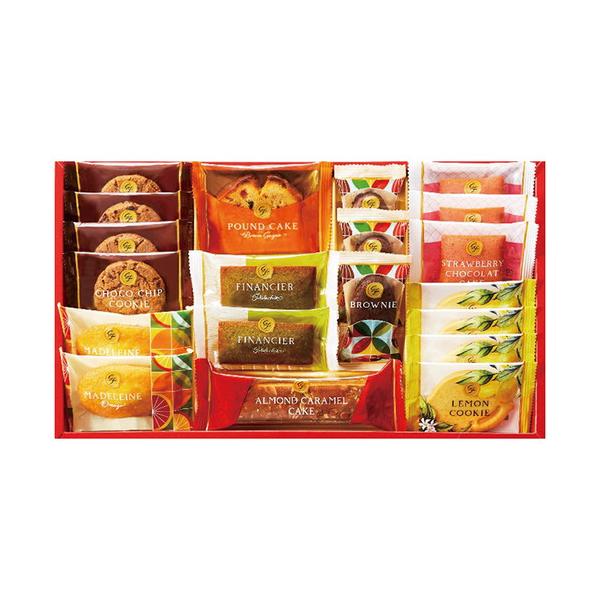 様々な美味しさを詰め合わせた、選んで楽しいバラエティー豊かなスイーツギフト。こだわり抜いた8種の味わいをお愉しみください。■オレンジマドレーヌ・ピスタチオフィナンシェ各2個・ブラウニー3個・ケーキ(ストロベリーショコラ3個・ブラウンシュガー...