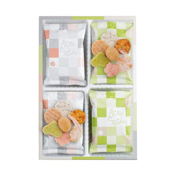 海老煎餅、米菓子、豆菓子を「サックサック」「パリッパリ」とした軽い歯ざわりのひと味違った詰合せに仕上げました。■えびのだんらん(1袋7種入)6袋■箱サイズ:22.5×5.3×33cm【用途】引出物 結婚祝 出産祝 仏事 快気 新築 記念 贈...