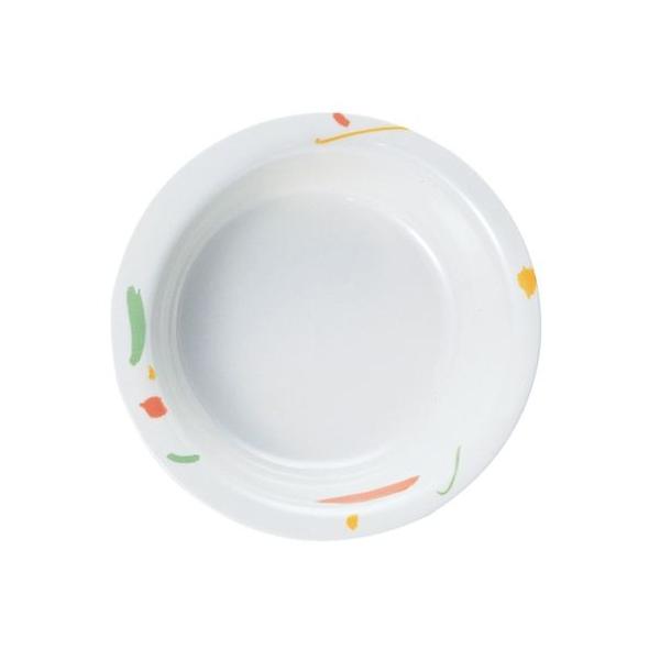 すくいやすく、すべりにくいので、安心して使用できます。仕様（容量）：ボール（350mL）材質：本体/メラミン樹脂、滑り止め/シリコン樹脂耐熱温度：-20〜+120℃サイズ：Φ150×40mm家庭用食洗機・乾燥機可、電子レンジ不可、煮沸消毒可