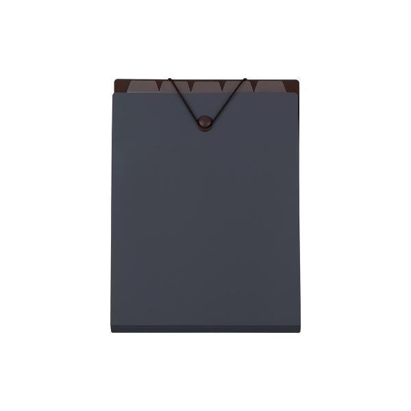 ●本体寸法：タテ335×ヨコ240×マチ幅10?30mm●本体重量：120g●材質：表紙PP・厚み0.5mm、ポケットPP・厚み0.13mm、留具PP、ゴム紐●ポケット数：5仕切り、6ポケット●収納枚数：A4コピー用紙120枚(64g/m&...