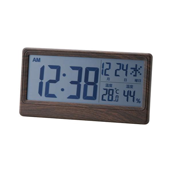 大きい表示で見やすい木目調の電波時計。○アラーム○スヌーズ機能○温度・湿度表示○置掛兼用■本体(約115×215×20mm)×1■材質:ABS■箱サイズ:約125×225×36mm【用途】引出物 結婚祝 出産祝 仏事 快気 新築 記念 贈答...