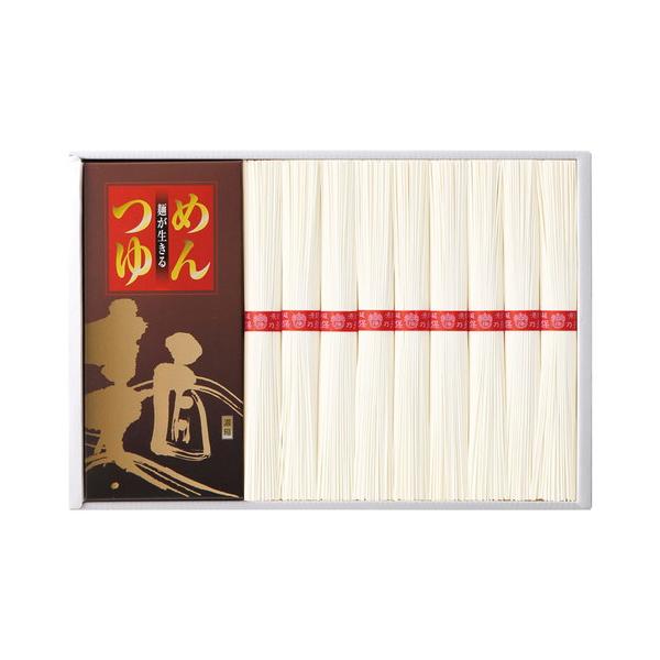 良質の小麦粉・播磨地方のおいしい水・赤穂の塩を使い伝統の製法で作り上げたそうめんと醤油のコクと旨味を生かしかつおと昆布の風味を大切にしたバランスの良いつゆのセットです。■揖保乃糸 上級50g×18、めんつゆ20ml×9■箱サイズ:20.7×...