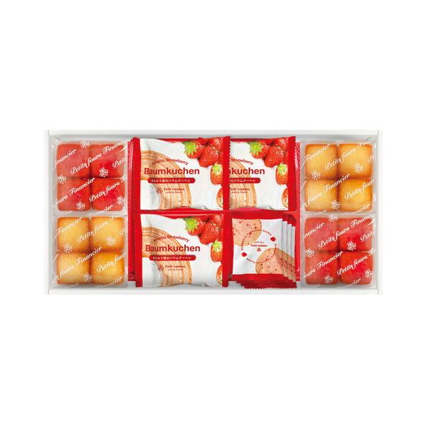 国産小麦粉とあまおう苺濃縮果汁を使用し、苺の風味と味わいを生かして一層一層丁寧に焼き上げたバウムクーヘンと、ひとくちサイズのしっとりとした食感で仕上げ、トンネルオーブンを使用することによりふんわりと焼き上げたフィナンシェ、ほろろとした食感と...