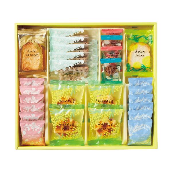 大人からお子様まで幅広い世代に楽しんでいただける5種類のお菓子を詰め込んだアソートギフト。花をモチーフにした暖かみのある優しいパッケージは、感謝を伝える贈り物としてピッタリです。■焼きほろろクッキー×12(プレーン・いちご×各6)、スクエア...