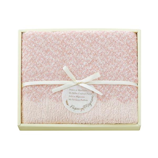 パイル部分に4色の糸を使用した、大人かわいいカラフルなタオル。鮮やかな色にくすみカラーを掛け合わせることで、ガーリーになりすぎない雰囲気に仕上げました。ボリュームの付いたタオルなので、ふわふわな風合いもお楽しみいただけます。■バスタオル×1...