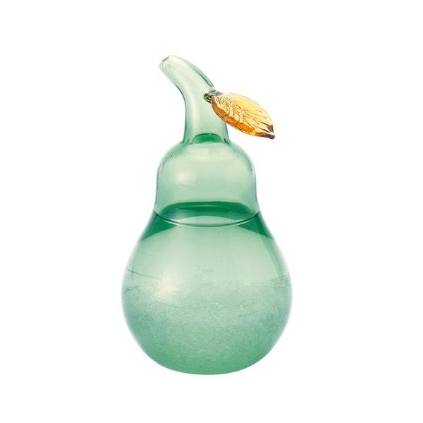 19世紀初頭・ヨーロッパでの航海時の気象予測ツールとして使われていた「ストームグラス」。暑い日には結晶が無くなりますが、洋なしをイメージした北欧テイストのかわいらしい自然派オブジェです。周りの気象環境の変化によって液体と結晶がユニークに変化...