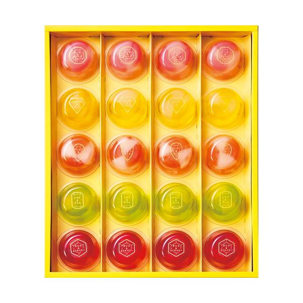 1つのゼリーに2つの果実の味わい。キラキラ輝く、見た目もかわいいプチデザート。■(ピーチ&amp;グレープフルーツ味・アップル&amp;パイン味・マンゴー&amp;ライチ味・レモン&amp;ライム味・カシス&amp;ストロベリー味)52g×...