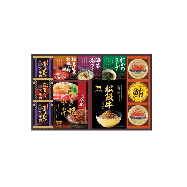 人形町今半の「すき焼きふりかけ」、松阪牛パウダーを使った「すき焼き風松阪牛ふりかけ」に高級素材使用のフリーズドライやお吸い物等をギッシリ詰め合わせました。■人形町今半すき焼きふりかけ30g・松阪牛ふりかけ30g・紅ずわいがにほぐし身55g×...