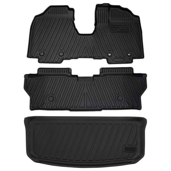 商品仕様：■商品内容：1列目フロアマットX1、2列目フロアマットX1、ラゲッジマットX1■材質：TPE■カラー：ブラック