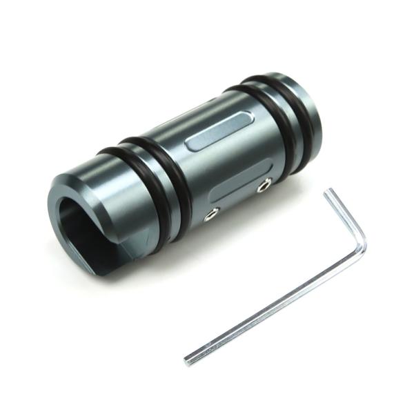 商品仕様：■状態：新品・未使用■内容物：　・センタースタンドエクステンション ×1　・取付用六角ボルト　・六角レンチ■カラー：グレー■素材：アルミ合金（削り出し）■仕様：締め付け固定タイプ■説明書：なし（無加工で取付可能）