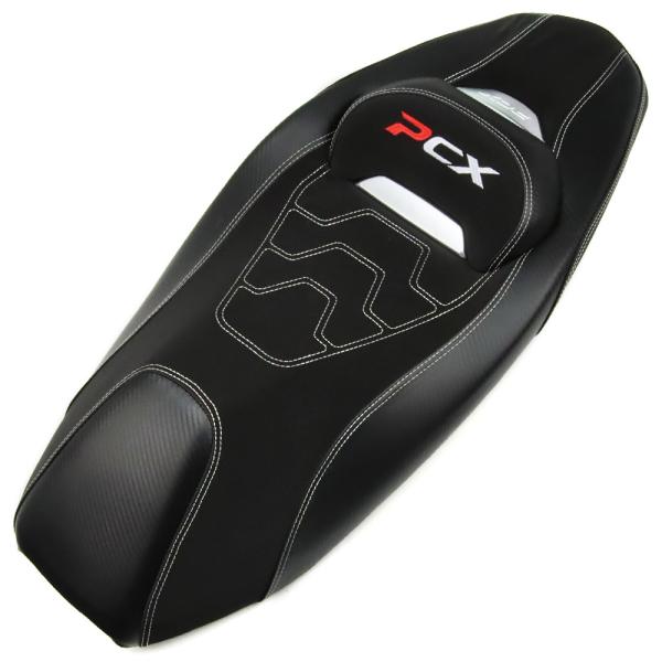 商品仕様：■社外新品　未使用、 ヌバックレザー調＆カーボン調カスタムシートASSY丸ごと商品となります。■表皮はヌバックレザーレザー調とカーボン調の合皮でダブル?ホワイト?ステッチで縫い仕上げ、高級感を丸出しの逸品です。■背もたれ部分にPC...