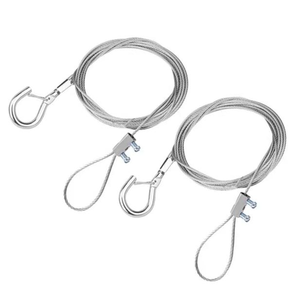 商品仕様：■状態：新品  未使用■U型、吊り下げ式、ピクチャーレール ワイヤーフックです。■材質：ステンレス鋼。サイズ：長さ1.0m、直径1.5mm。2本セットです。