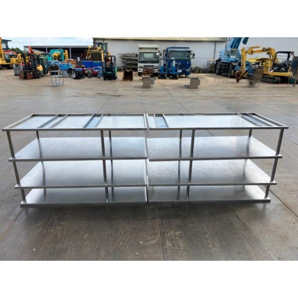 業務用ステンレス吊棚（1500mm幅×2個セット）