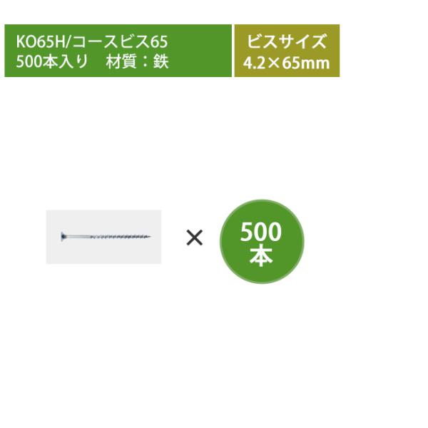 デッキ土台部の施工時に使うコースビスです（根太一番の束柱・根太・大引の固定）
