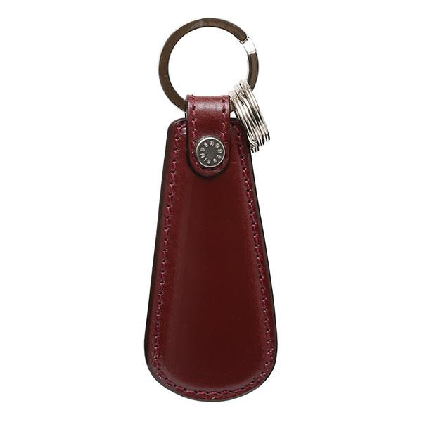 日本のバッグ・革小物専門ブランド、ボーデッサン(BEAU DESSIN)の本革靴ベラ。英国タンナー高級ブライドルレザーを使用しエイジングも豊かなシューホーン。レッド ワイン 赤色