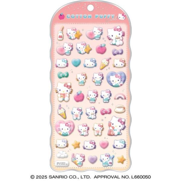 ふわふわとした立体感が特徴の「COTTON PUFFY SEAL(コットンパフィーシール)」。表面はフロッキー加工のやさしい手触り♪立体的なつくりなので、貼るだけでころころかわいい存在感です。ノートや手帳、小物のアレンジに使いやすく、質感を...
