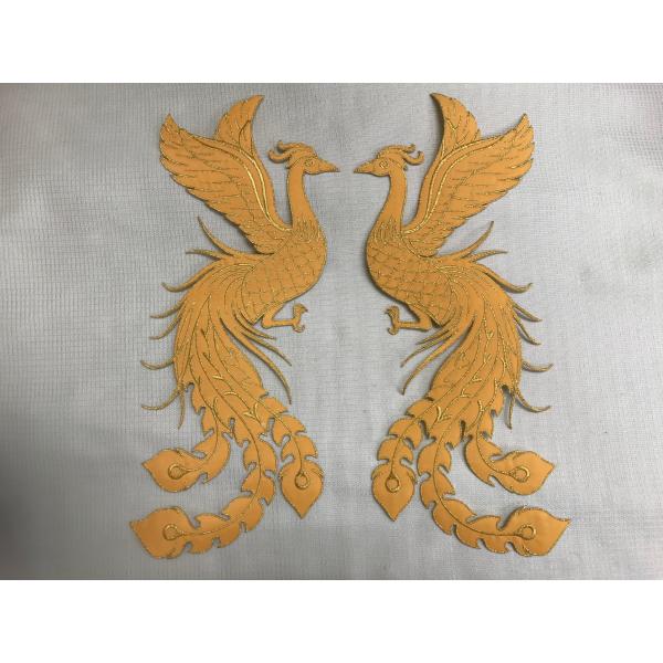 ロゴマークワッペン糊付　アップリケーションロゴマークワッペン糊付！オリジナルデザインのパーツとなります！他のジムワッペンなど合縫いしても良し！男女問わず共用アイテムです！＊セットの場合は左右お求めください。サイズ縦32cmX横14cm   ...