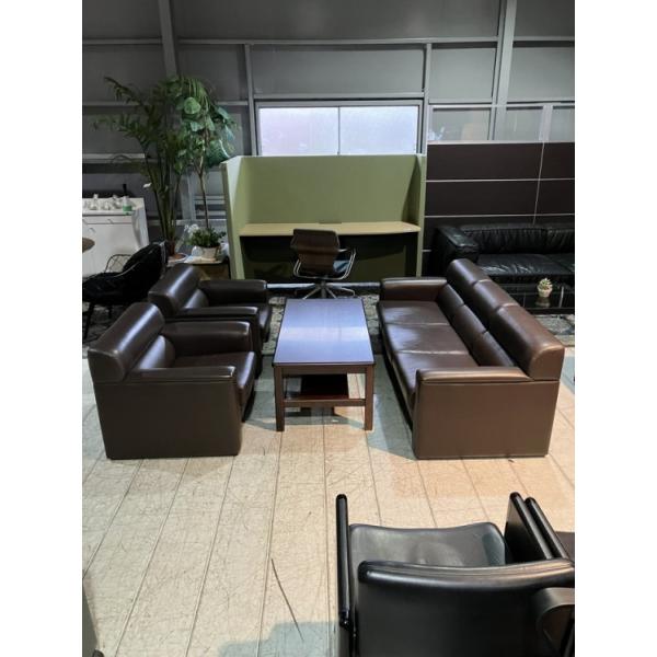 ■管理番号：3300000123805■メーカー：コクヨ■カラー：ブラウン /ブラウン■外形寸法：W1850 x D790x H670mm■サイズ備考：【3人掛け】W1850xD790xＨ670mm/SH370【１人掛け】W790xＤ790...