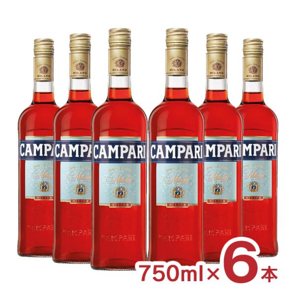 リキュール商品名：カンパリ 750ml内容量：750ml×６本原産国：イタリアアルコール度数：25％商品コメント：鮮やかな赤色、心地よい苦みが唯一無二のプレミアムリキュール