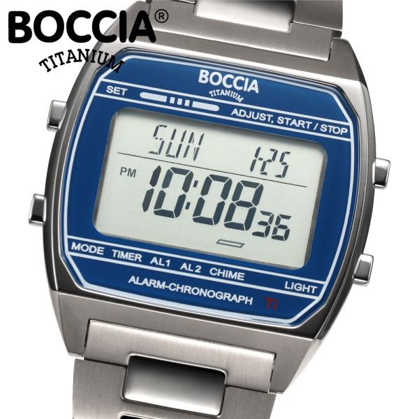 商品説明■ ピュアチタニウムが実現した、デジタルウォッチの「理想形」 ドイツの名門であり、チタン素材のスペシャリストとして知られる「BOCCIA Titanium（ボッチア チタニウム）」から、待望のフルチタン・デジタルウォッチが登場します...