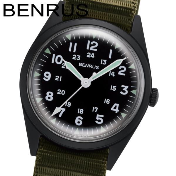 商品説明「BENRUS（ベンラス）」から歴史的名品“DTU-2A/P”を忠実に再現したフィールドウォッチが復刻発売！1960年代初頭、アメリカンウォッチメーカー「BENRUS/ベンラス」はベトナム戦争時に米軍に支給された軍用仕様の時計を製造...