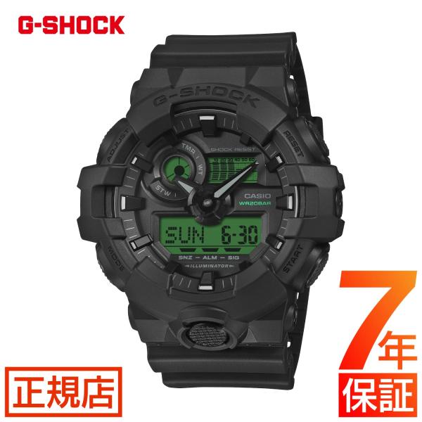 商品説明タフネスを追求し進化を続けるG-SHOCKから、新シリーズ「BLACK AND ELECTRO GREEN」のご紹介です。ベゼル・バンド・文字板にブランドの基調色であるブラックを採用し、フェイスの液晶部分にはエレクトログリーンのカラ...