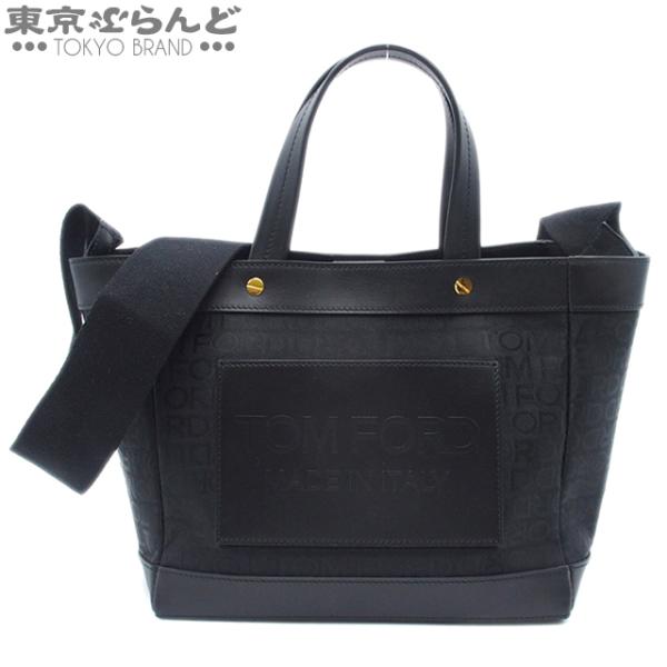 トムフォード TOM FORD ロゴ トートバッグ 2WAY ブラック レザー トムフォード TOM FORD ロゴ トートバッグ 2WAY ブラック レザー