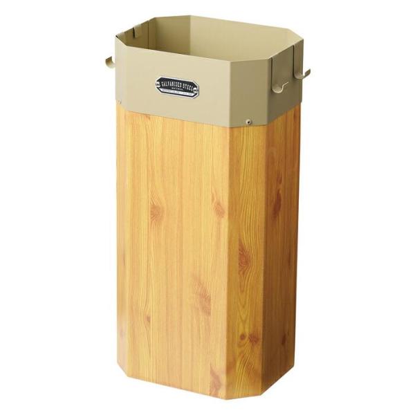 サビにくいガルバリウム鋼板使用の傘立て●商品名：アンブレラスタンド　S23-0623●サイズ：幅19×奥行15×高さ40cm●主　材：ガルバリウム鋼板●カラー：グレージュ＆パイン●フック4個付、底板用クッション付●完成品送料無料※沖縄・北海...