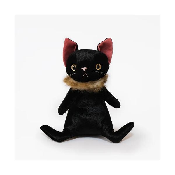 カラー: 黒身長: 約18cm体重: 約100g生産地: 日本---------------------------------------------首元にファーを付けた、オシャレ猫です。手ざわりも良く、艶やかで光沢があり、高級感漂う黒猫...