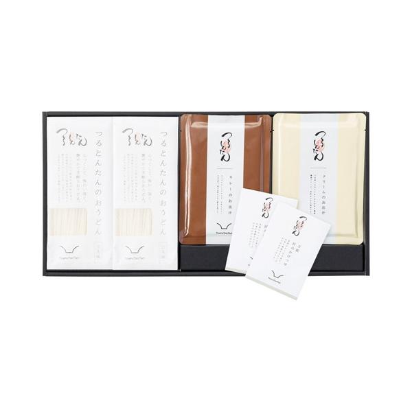 日本の伝統と文化を大切においしいおうどんを提供する関西発祥のうどん店「つるとんたん」。しっかりとしたコシ・ツルツルの食感・喉越しを併せ持つ、つるとんたんのおうどんをお手軽にお楽しみいただけます。■乾麺(3人前)(270g)×2、かけつゆ(希...