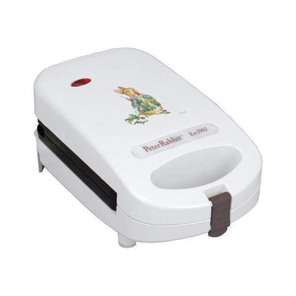 ピーターラビットの焼き印でかわいいホットサンド朝食を。プレートはフッ素樹脂加工でお手入れ簡単。ホットサンドが一度に2個作れます。■本体(約203×119×102mm)×1■材質:PF(アクリル塗装仕上)・ABS・アルミ(フッ素樹脂加工)■箱...