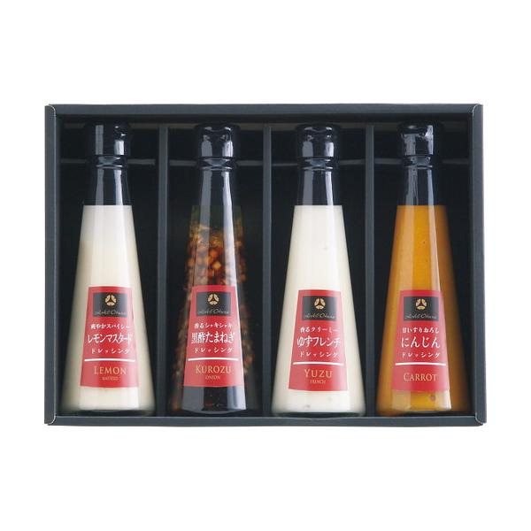 その時期の野菜の品質を吟味し、じっくりと丁寧に仕上げたホテルオークラドレッシング詰合せ。■にんじんドレッシング・黒酢たまねぎドレッシング各160ml×各1、ゆずフレンチドレッシング・レモンマスタードドレッシング各150ml×各1■箱サイズ:...