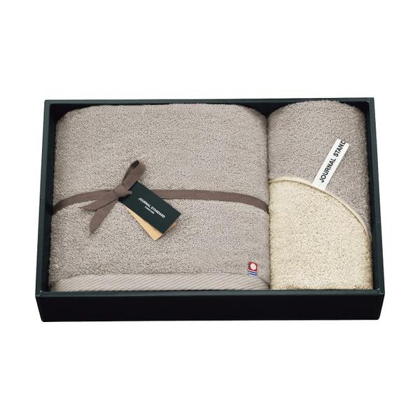 シンプルなリバーシブルデザインのタオルギフトです。タオルの中央に引っ掛けられる織ネーム付きです。■バスタオル・フェイスタオル各1枚■材質:綿100%■商品サイズ:現品(バスタオル)約60×120cm・(フェイスタオル)約33×80cm■箱サ...