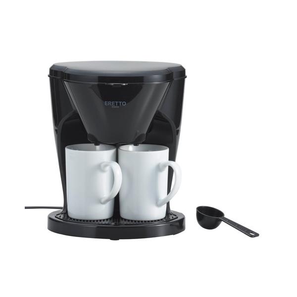 ペーパーフィルターが不要で資源の節約にもなります。コーヒーを一度に2カップ分抽出できます。■商品202×145×170mm(水タンク最大容量/300ml、カップ容量/1カップ約150ml〈満水170ml〉)・AC100V-450W、コードの...