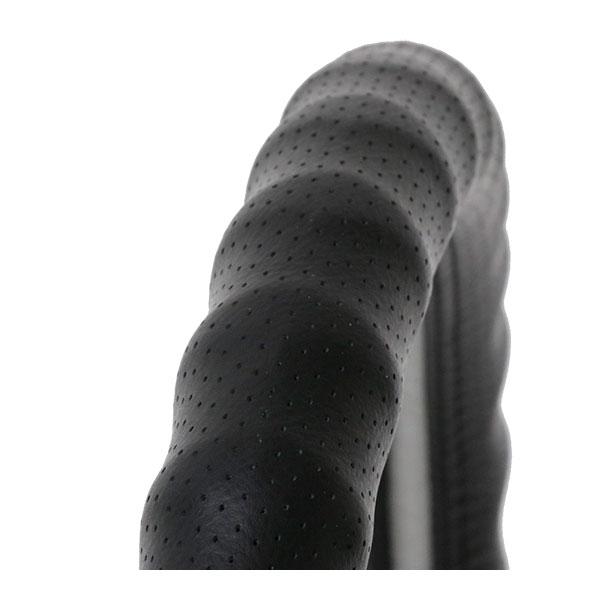 【本革パンチング仕様】本革パンチング・波形グリップ仕様■製品:本革パンチングハンドルカバー細巻き■サイズ:LM　41cm■カラー:ブラック【2020年12月登録】