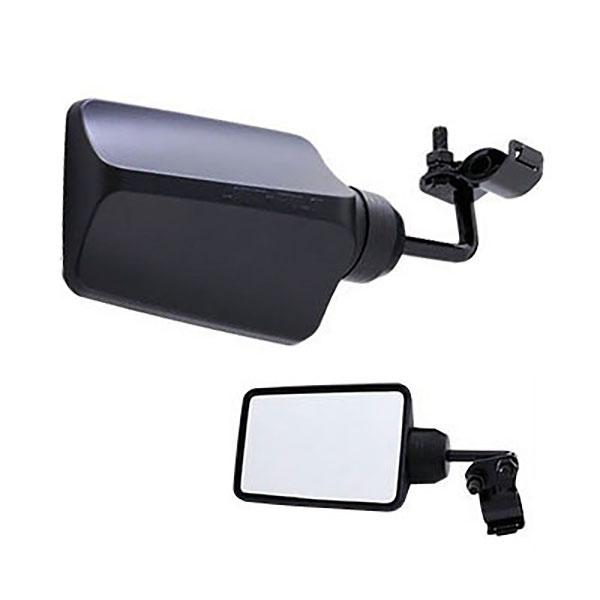 ★バックショットミラーFUJIフジ眩しさを軽減し、距離感の掴みやすい防眩平面レンズ。■バックショットミラーFUJI-5(小)■タイプ:ロングステー■カラー:ブラック■金具:19〜27ｍｍΦの純正ミラーステーに適合します。■本体サイズ：W17...