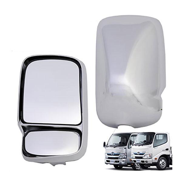■メッキサイドミラー ■適合車種◆日野エアーループデュトロ　左用助手席　H23.7〜ご注意※純正ミラーと仕様が若干異なります。取付には問題ございません。※本製品付属のカバーは純正ミラーに取付できません。※本製品はミラー本体です。ミラーカバー...