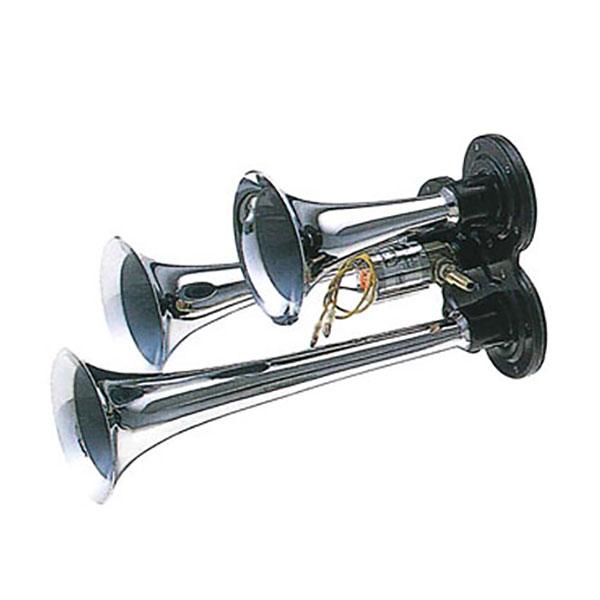■ミニ３連ホーン３００■長さ 300mm■電圧 DC-24V■メーカー　JET■クロームメッキ仕上げ