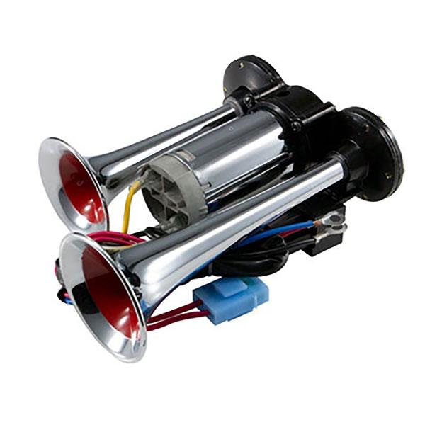 ■ポンプヤンキーホーン■製品特徴○エアコンプレッサー一体型ヤンキーホーン○ステンレス製クロミウム表面被覆により、クリアなサウンドと低音と高音によるハーモニーを奏でます○取り付けは電子ホーン同様で楽々■長さ 約200mm■電圧 DC12V/約...