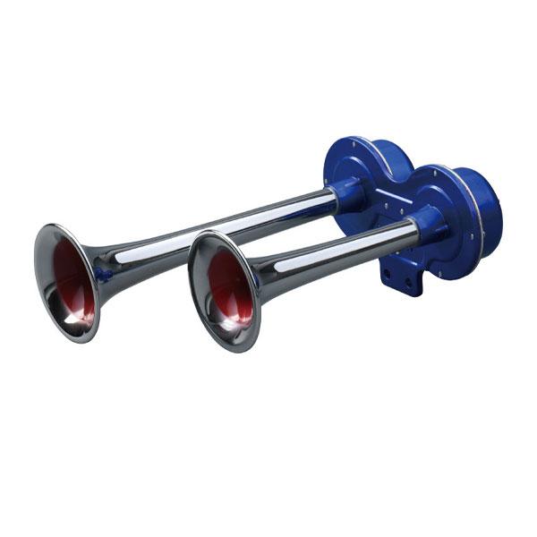 ■製品特徴●ヤンキーホーンのフォルムで迫力のあるサウンドを奏でます。●電子ホーンはエアタンク不要で配線処理で簡単取付け。■電子ヤンキーホーン２連■定格 DC-24V 4.5A■音量 107±4DB■周波数 560±20HZ■本体材質：ダイキ...