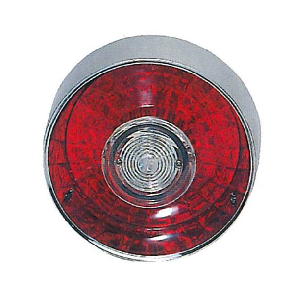 ■丸型テールランプ単体　大型　24v■サイズ:198Φ×奥行100mm(外枠より後方)