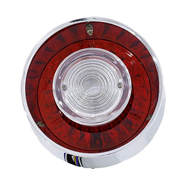 ■丸型テールランプ単体　小型　24v■サイズ:144Φ×奥行100mm(外枠より後方)