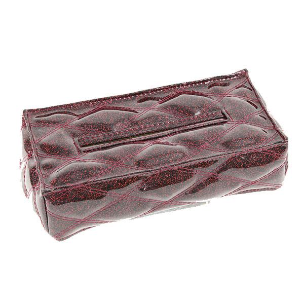 アートトラッカー内装必需品！お部屋に置いてもステキ！角型で型崩れしにくい形状となっています。■製品:モコモコ　ティッシュケースWステッチ角型■カラー:ワインレッドメタリック■メーカー:JET製【2014年9月登録】