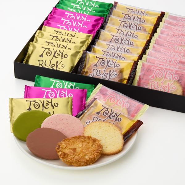 【発売日：2025年10月16日】期間限定ショコラスクと、東京ラスクの定番人気のキャラメルアマンドとシュガーバターの詰合せ。引っ越しのご挨拶、入学・卒業・就職などのお祝いにもオススメです。ポイント利用にも最適！【販売期間】 2026年4月1...