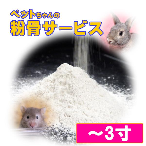 ペットちゃんの御遺骨を粉骨（パウダー化）するサービスです。〜3寸の骨壺に入ったペットちゃんの御遺骨を粉骨（パウダー化）します。粉骨後は真空パックでお戻し致します。