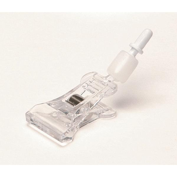 ミニチュア外国旗を自由に立てるためのパーツです。<BR>クリップで設置可能な場所にはさんで取り付けます。<BR>先端の可動部品により旗の角度を自由に変えられます。<BR>(長さ8cm）<BR>