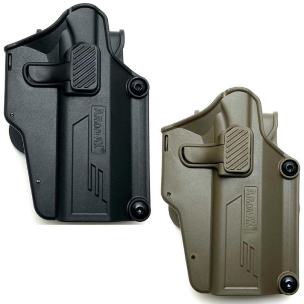 AMOMAX マルチフィット ユニバーサル パドルホルスター右ブラック　AM-UH