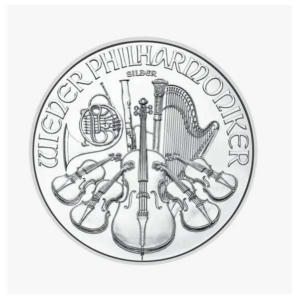 『ウィーン銀貨 1オンス クリアケース付き』純銀 コイン オーストリア造幣局発行 31.1gの純銀 品位:99.9％ シルバー 銀 ハーモニー 銀貨 コレクション ギフト ヴァイオリン ヨーロッパ 楽器《安心の本物保証》【保証書付き】※年度...